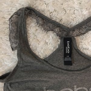bebe | Intimates & Sleepwear | Nwt Bebe Logo Gray Pajama Set | Poshmark